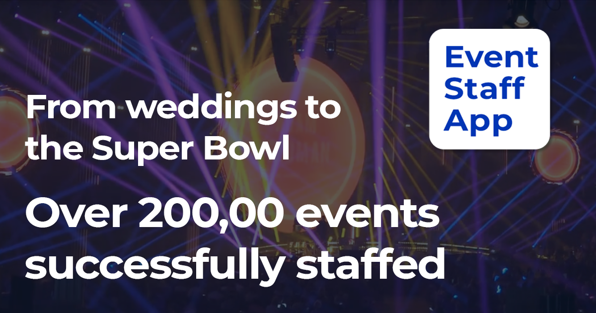 Event Staff App - Schedule your staff in minutes, and grow your team